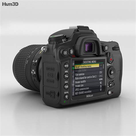 Nikon D7000 3D model - Hum3D