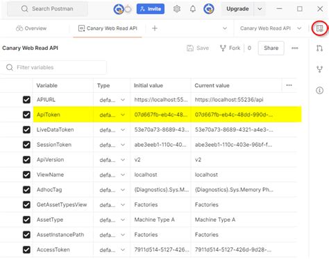 Web Read Api Postman Example Version 24 Using Canarys Apis