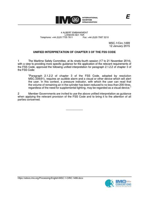 Unified Interpretation Of Chapter 3 Of The Fss Code Pdf