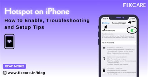How To Enable Hotspot On Iphone Troubleshooting And Setup Tips Fixcare Blogs