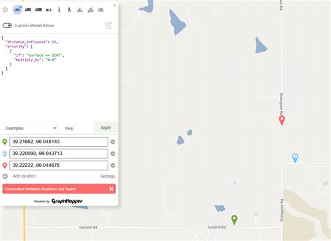 differences in route generation between graphhopper maps and