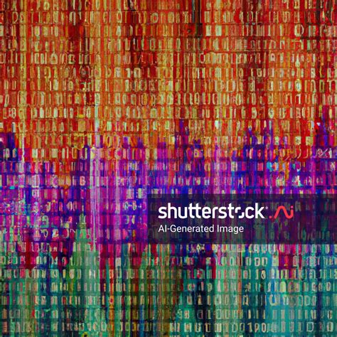 Mosaic Artistic Image Data Analysis Signal Ai Generated Image