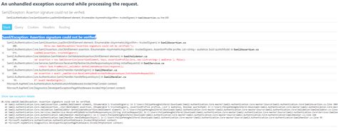 saml2exception assertion signature could not be verified · issue 24