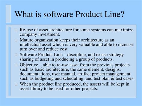 Ppt The Software Product Line Architectures Powerpoint Presentation
