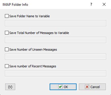 Actions Email IMAP Folder Info