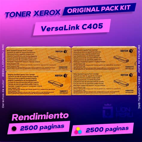 Toner Xerox C405 Versalink Cmyk Cartucho Original 🥇