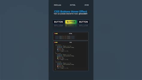 Css Tips And Tricks Buttons Hover Effect Css Coding Shorts