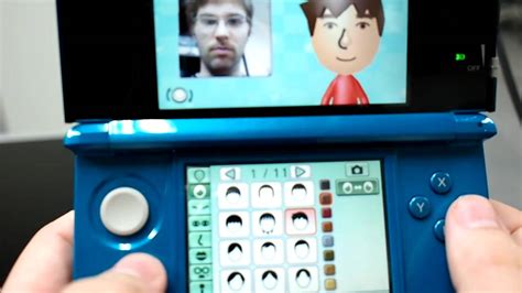 Mii Creation On The Nintendo 3ds Youtube