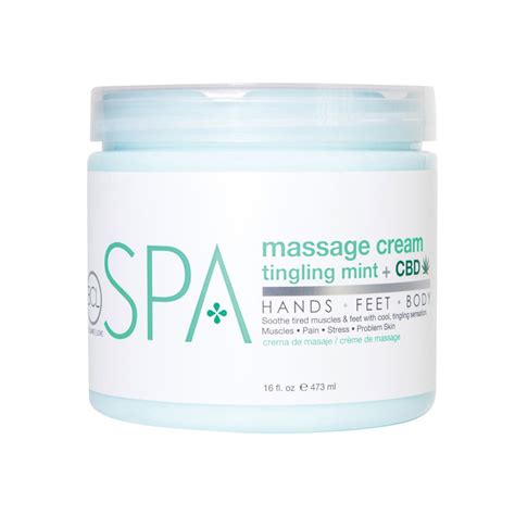 Bcl Spa Tingling Mint Cbd Massage Cream Fernandas Beauty And Spa