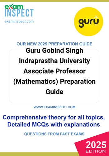 Buy Guru Gobind Singh Indraprastha University Associate Professor Mathematics Preparation