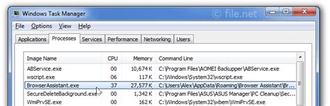 browserassistant exe windows process what is it