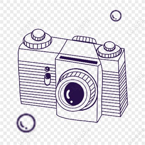 라운드 공 회전 일러스트 렌즈 손으로 그려진 된 라인 원고 카메라 Mm 포도 수확 Png 일러스트 무료 다운로드 Lovepik