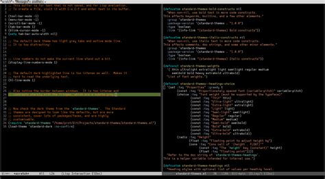 screen shots of the standard themes for gnu emacs protesilaos stavrou
