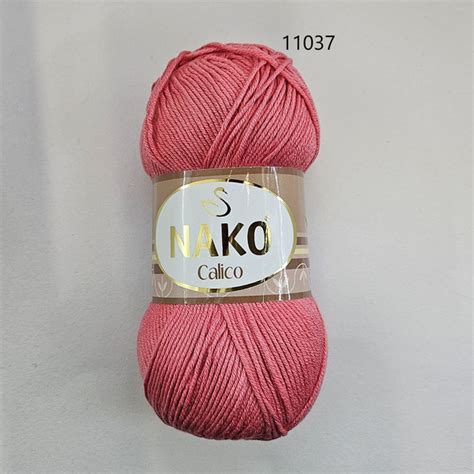 Пряжа Nako Calico (Нако Калико ), цвет-11037, Коралл - 1 моток - купить ...
