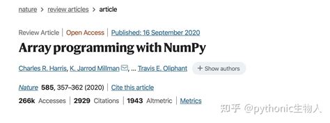如何最简单、通俗地理解python的numpy库? 知乎 如何最简单、通俗地理解python的numpy库? 知乎