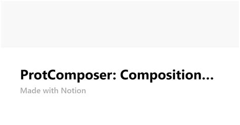 Protcomposer Compositional Protein Structure Generation With 3d