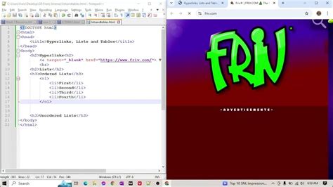 hyperlinks lists and tables youtube