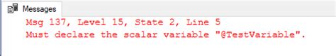 Sql Variables Basics And Usage