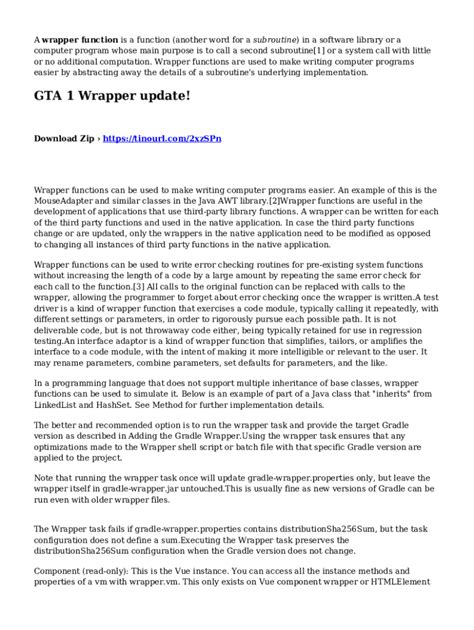 Fillable Online What Is A Wrapper Function A Basic Example Megabyte Fax Email Print Pdffiller