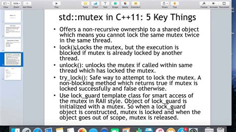 Mutex In C11 Youtube