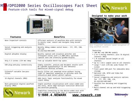 Ppt Msodpo2000 Series Oscilloscopes Fact Sheet Feature Rich Tools
