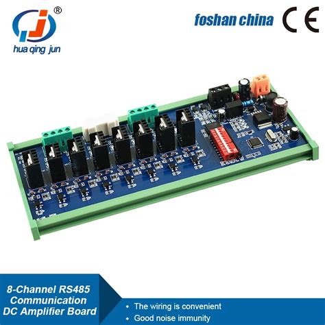 Huaqingjun 8 Channel RS485 Modbus RTU Communication Expansion PLC DC Transistor PNP Output Board