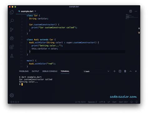 How Dart Class Constructors Initialized In Subclasssuperclass