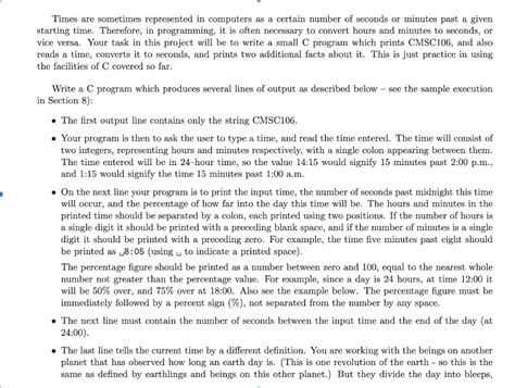 Times Are Sometimes Represented In Computers As A Chegg Com