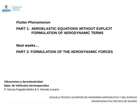 pdf flutter phenomenon part 1 aeroelastic equations … flutter