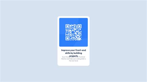Frontend Mentor Responsive Qr Code Using Css Flexbox Coding Challenge