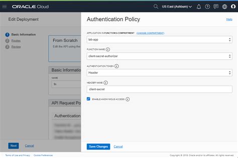 Oracle Cloud Api Gateway Using An Authorizer Function For Client