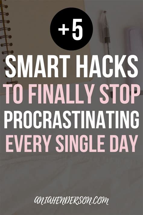 6 Tips To Help You Stop Procrastinating