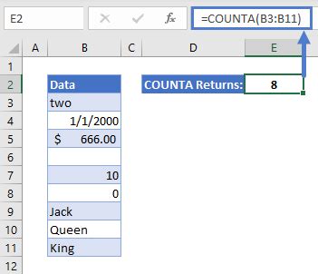 Excel COUNTA Function - Excel Boot Camp
