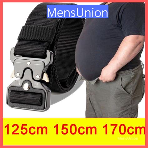 Msia Stock Men Military Army Adjustable Automatic Canvas Buckle Belt