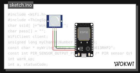Esp 32 Pir Sensor Wokwi Esp32 Stm32 Arduino Simulator