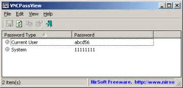 VNCPassView Recover The Passwords Stored By VNC