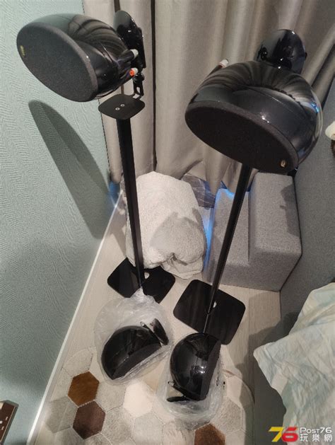 Hold Kef Satellite Speakers X4 With Stands Hts 3001 衛視喇叭黑色 二手買賣