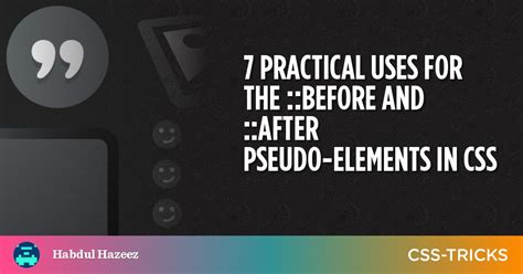 Amanda Lucas on LinkedIn: 7 Practical Uses for the ::before and ::after ...