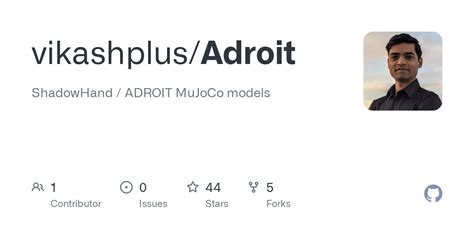 Github Vikashplus Adroit Shadowhand Adroit Mujoco Models