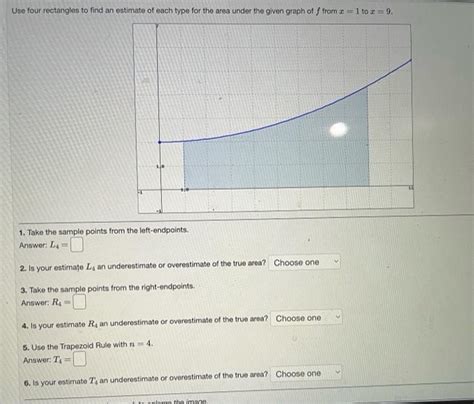 Solved Use Four Rectangles To Find An Estimate Of Each Type Chegg