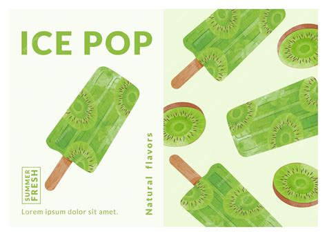 Premium Vector Ice Pops Packaging Design Templates Watercolour Style Vector Illustration
