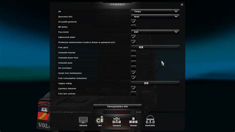 Ets2 Resimli Gamepad Konfigürasyon Ayarları