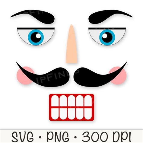 Nutcracker Face Svg Nutcracker Face Png Nutcracker Face Sublimation