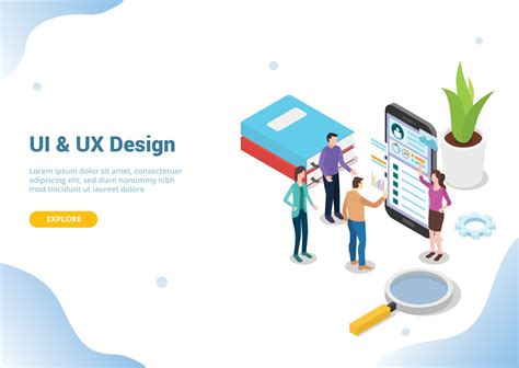 Isometric Ui And Ux Designer Concept With Team People 3266777 Vector Art At Vecteezy