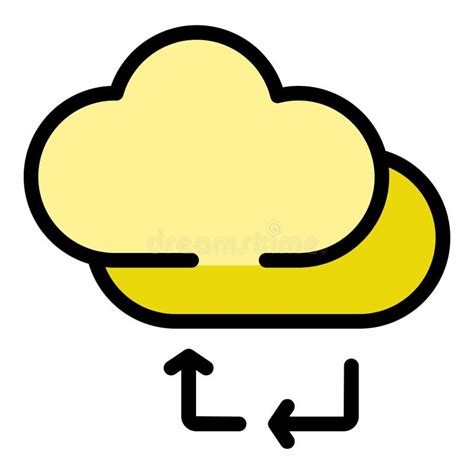Backup Memory Cloud Icon Vector Flat Stock Illustration Illustration Of Isolated Software