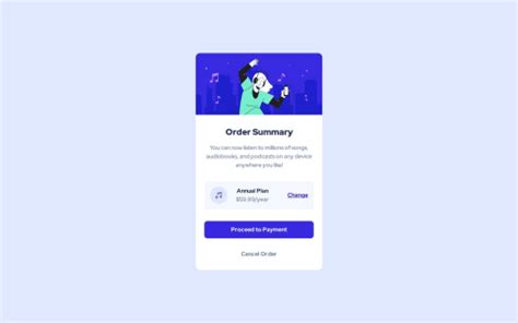 Frontend Mentor Order Summary Component Html Tailwind Css Coding