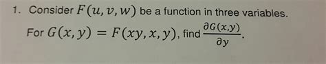 Solved Use The Chain Rule And Partial Derivatives And Show