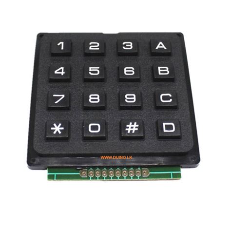 4×4 Matrix Keyboard Keypad Module Use Key Pic Avr Stamp For Arduino