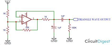 Triangle Wave Generator Circuit Diagram Using Op Amp