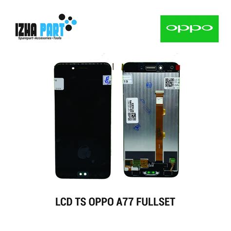 Jual Lcd Oppo A77 Fullset Contras Hitam Shopee Indonesia